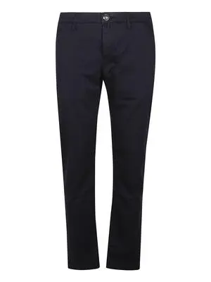 Jacob Cohen Classic Cotton-linen Blend Shorts - Navy
