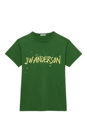 JW Anderson Graphic Print T-shirt - Green