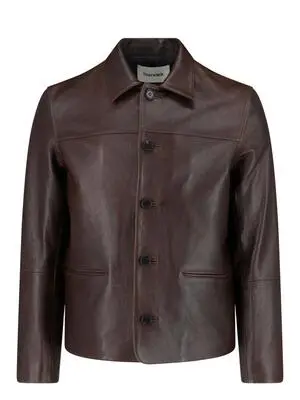 TONYWACK Lamb Leather Classic Jacket - Brown