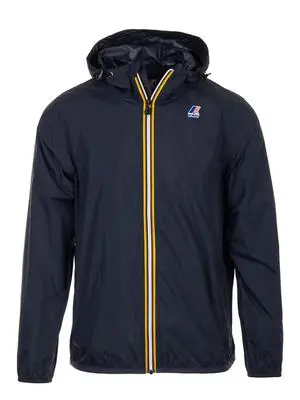 K-WAY Lightweight Recycled Nylon Zip-up Hooded Coat - Navy