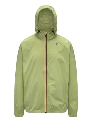 K-WAY Hooded Long Sleeve Zip-up Coat - Green