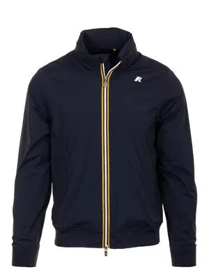 K-WAY Zip-up Jacket With Stand Collar - Navy