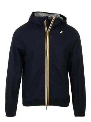 K-WAY Zip-up Hooded Stretch Jacket - Navy