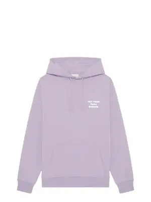 Drole De Monsieur Not From Paris Madame" Pullover Hoodie - Violet