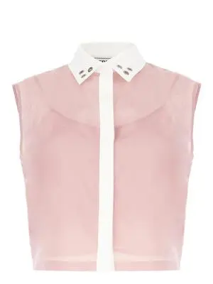 Iceberg Sleeveless Collared Shirt - Pink