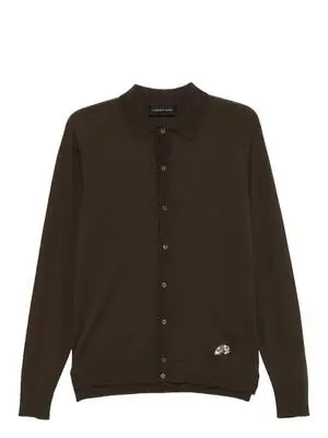 GABRIELE PASINI Button-front Knit Shirt - Brown