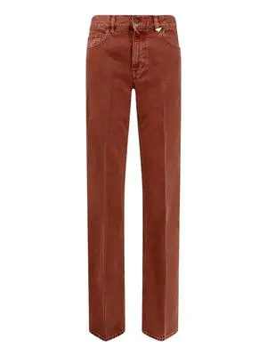 Chloé Colored Denim Trousers - Multicolor