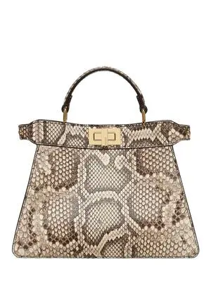 Fendi Peekaboo Iseeu Small Python Bag - Multicolour