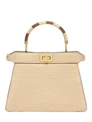 Fendi Peekaboo Iseeu Petite Crocodile Bag - Beige
