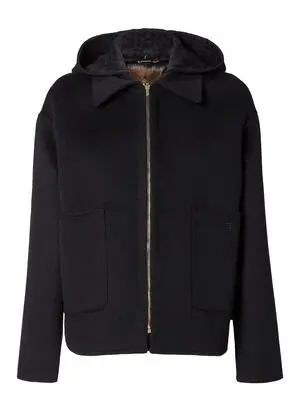 Fendi Short Wool Blouson Jacket With Detachable Fur Gilet - Beige