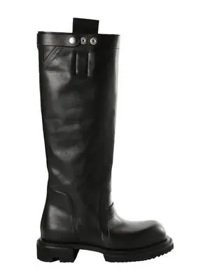 Rick Owens Knee High Pull On Boots - Black