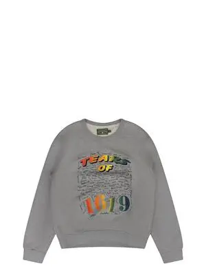 DENIM TEARS Tears Of 1619" Crewneck - Grey