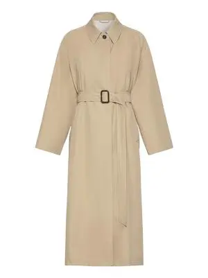 Max Mara Water-repellent Gabardine Trench Coat - Beige