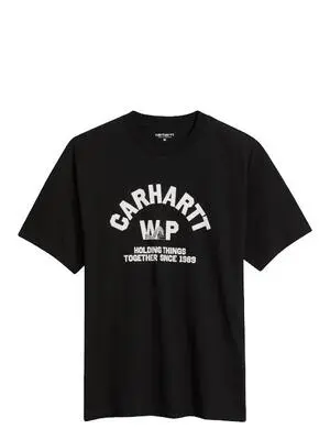 Carhartt Work In Progress Column Organic Cotton Graphic T-shirt - Black