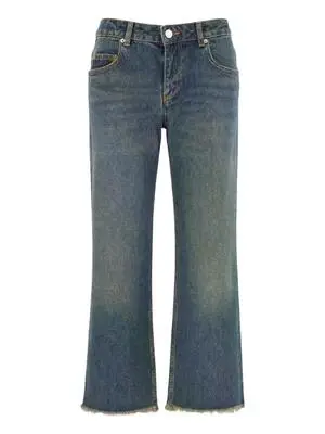 Isabel Marant Étoile Faded Effect Frayed Jeans - Blue