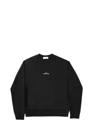 Stone Island Logo-print Sweatshirt - Black