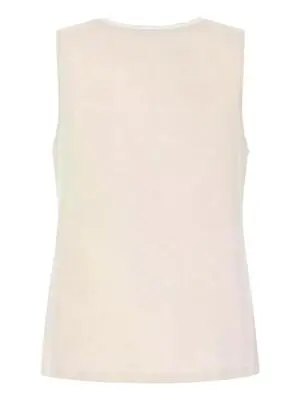 Fabiana Filippi Sleeveless V-neck Blouse - Neutrals