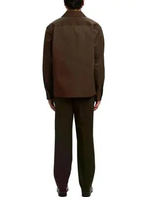 SELECTED Heavy-twill Overshirt - Brown