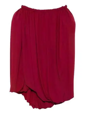 Magda Butrym Draped Midi Skirt - Red