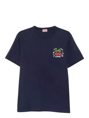 Kenzo Cherry-patch T-shirt - Blue