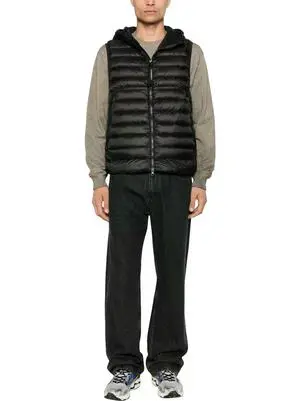 C.P. COMPANY Zip-pocket Quilted Gilet - Black