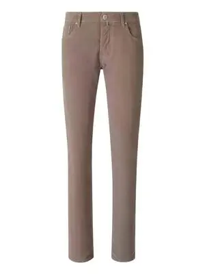 Jacob Cohen Logo-patch Straight-leg Jeans - Neutrals