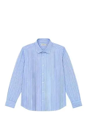 Seventy Striped Linen Shirt - Blue