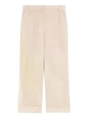 PENNYBLACK Beige Turn-up Trousers - Neutrals
