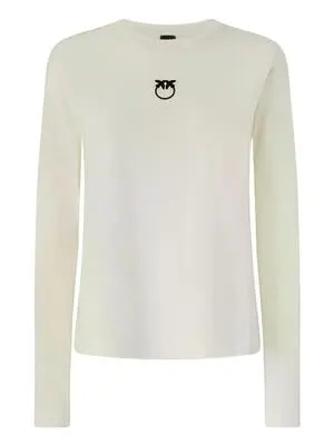 Pinko Love Birds Logo Printed T-shirt - Neutrals