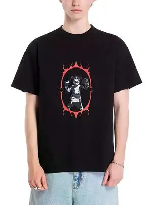 PATTA Boxing Graphic Print T-shirt - Black