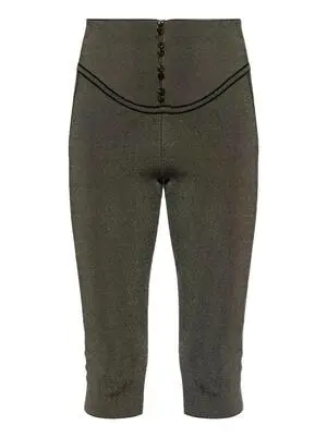 Jacquemus Serra Button-front Leggings - Grey