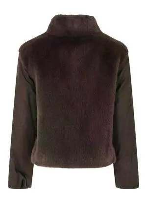 Herno Faux-fur Panelled Jacket - Brown