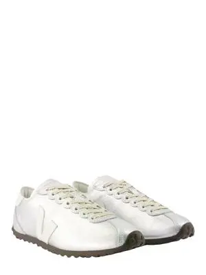 VEJA Cateyes Metallic Leather Sneakers - Silver