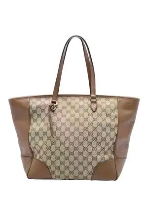 Gucci Gg Canvas Bree Zippered Tote Bag - Neutrals