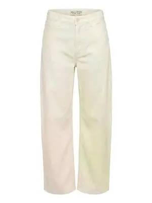 NILI LOTAN Stone Beige Cotton Wide-leg Trousers - Neutrals
