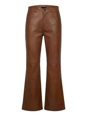 HAIKURE Flora Leather Flared Trousers