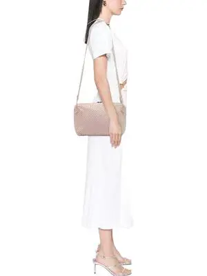 Bottega Veneta Bottega Veneta Large Nappa Intrecciato Nodini Crossbody Bag Pink