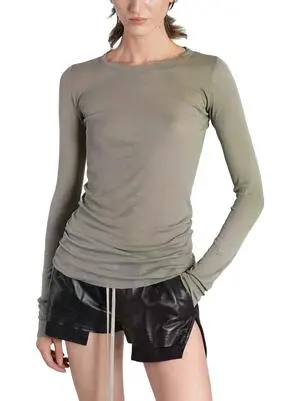 Rick Owens Exposed Seam Long Sleeve Sweater - Neutrals