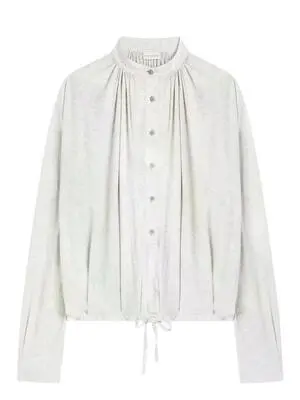 Dries Van Noten Loose Cotton Blouse - Grey