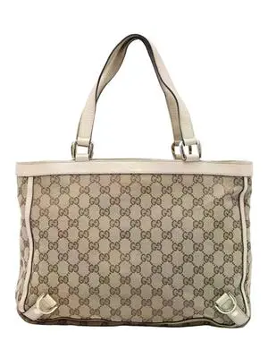 Gucci Gg Canvas Abbey D Ring Tote Bag - Neutrals
