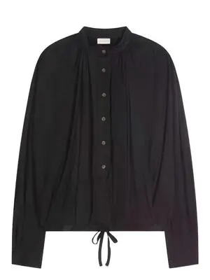 Dries Van Noten Loose Cotton Blouse - Black