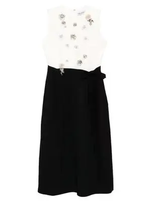 Dice Kayek Embellished Bow Detail Dress - Black