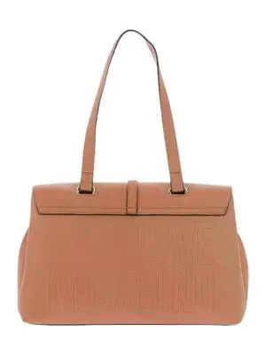 Moschino Leather Shoulder Bag - Brown