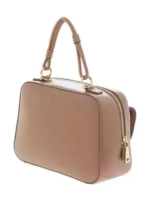 Moschino Logo Plaque Top-handle Tote Bag - Brown
