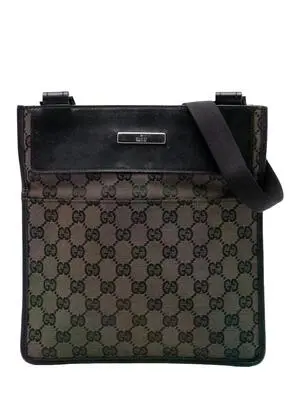 Gucci Gg Canvas Crossbody Bag - Brown