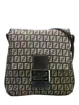 Fendi Zucchino Crossbody Bag - Brown