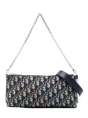 Dior Oblique Canvas Club Bag Satchel - Blue