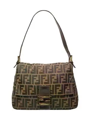 Fendi 20th Century Zucca Canvas Mamma Forever Shoulder Bag - Brown
