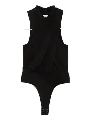 Simkhai Crossover Halterneck Bodysuit - Black