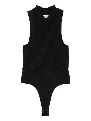 Simkhai Crossover Halterneck Bodysuit - Black